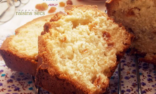 Cake aux raisins secs (au beurre) | Le Blog cuisine de Samar