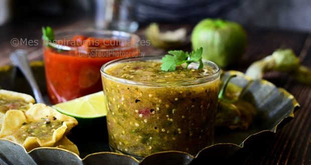 Salsa Verde mexicaine, sauce verte aux tomatillos | Le Blog cuisine de ...