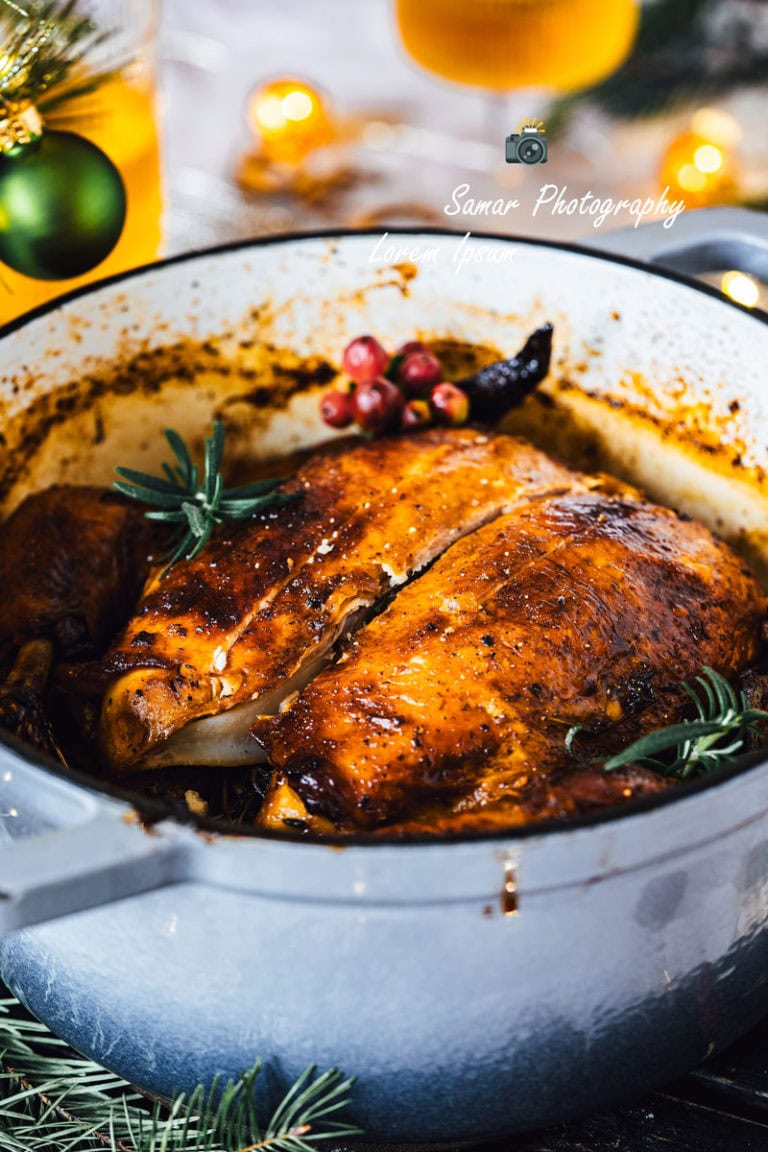 Recette poulet rôti au cidre de pommes